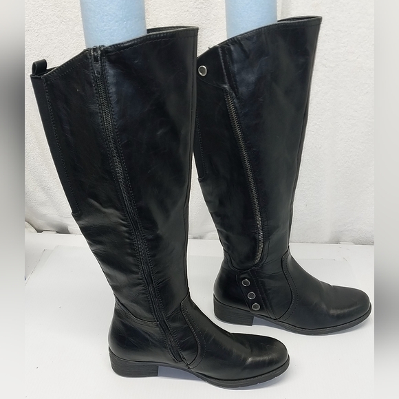 Wear Ever | Shoes | Wear Ever Mirasol Black Riding Bootsknee High Boots ...